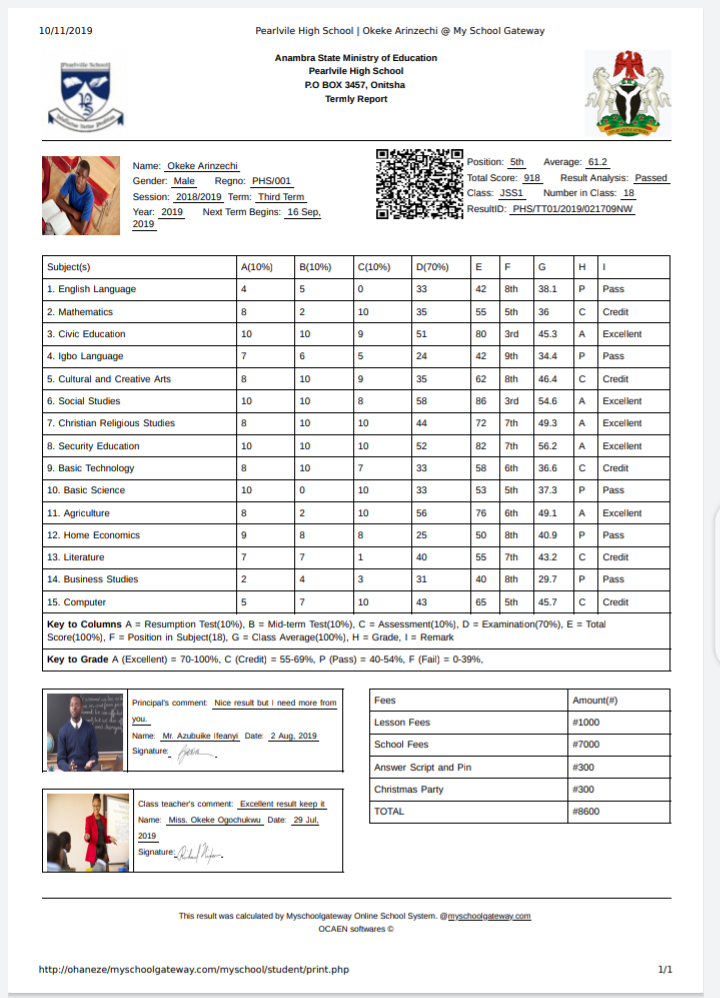 Myschoolgateway Universal School Portal